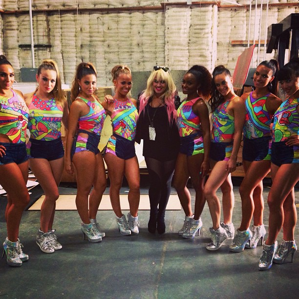 Awesome pic of the custom painted outfits I did for pitbulls backup ...